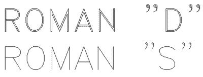 Autocad fonts roman - opminet