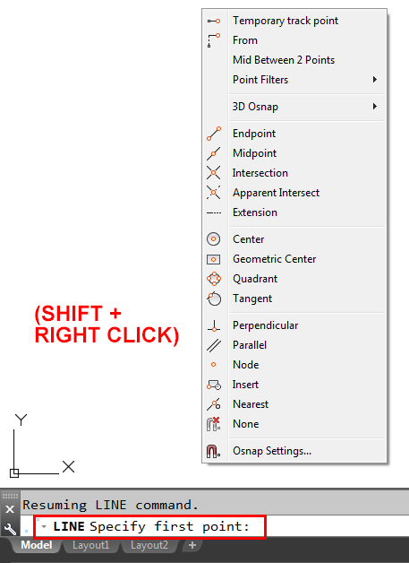Object Snaps Osnaps Autocad Tutorial And Videos